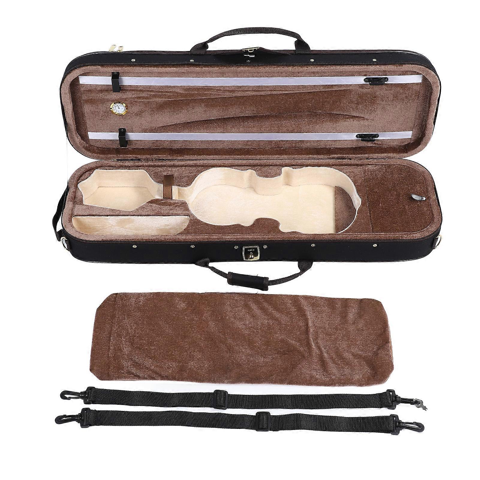 4/4 Size Violin Box with Hygrometer Hard Shell Violin Storage Case ...