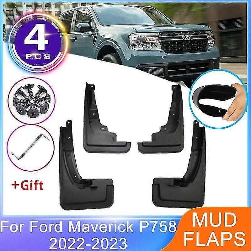 Mudguards For Ford Maverick P758 2022 2023 4pcs Front Rear Flap Wheel ...