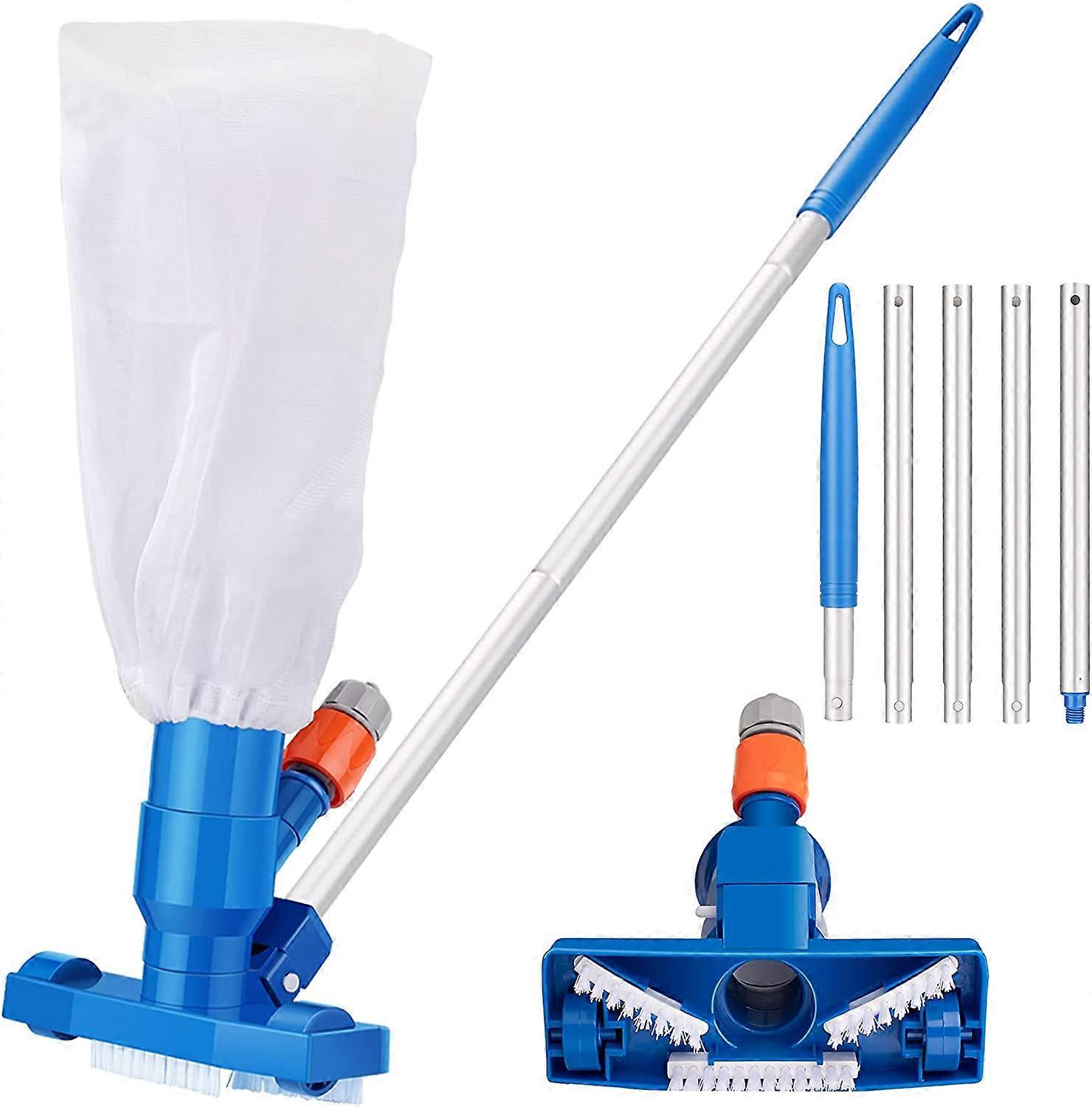 Portable Manual Pool Vacuum Filter with Leaf Bag Brush Adjustable ...