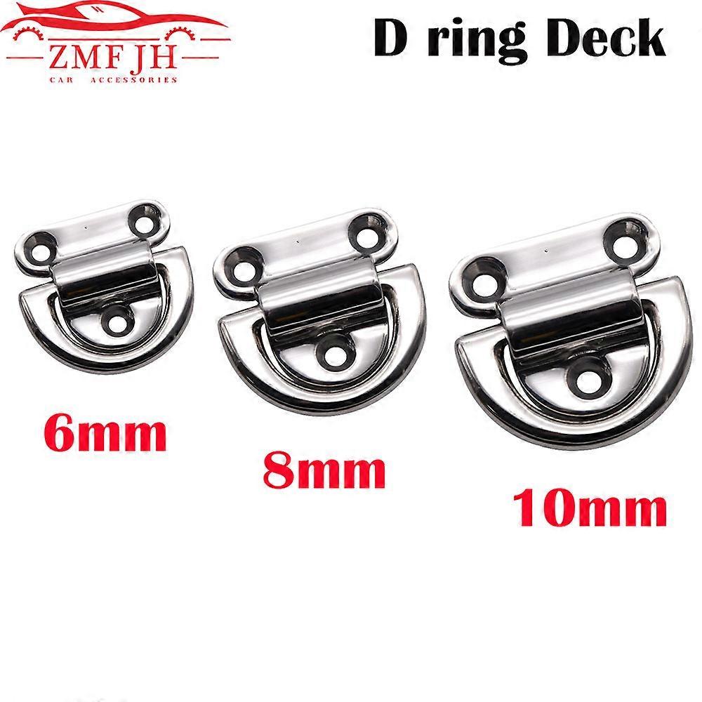 6/8/10mm Stainless Steel 316 D Ring Deck Folding Pad Eye Lashing Tie ...
