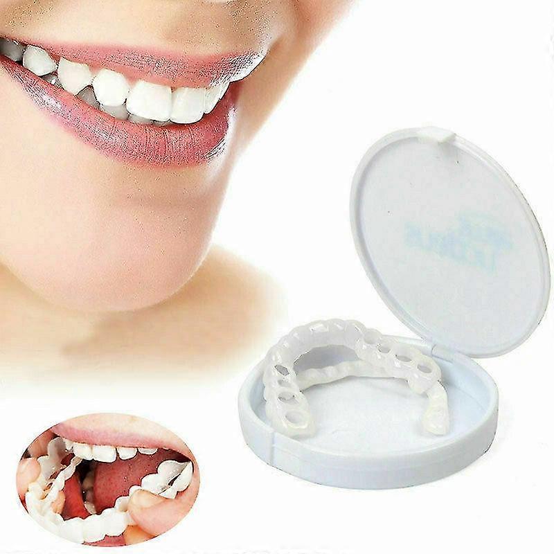 JOX-Snap On False Teeth Upper + Lower Dental Veneers Dentures Tooth ...