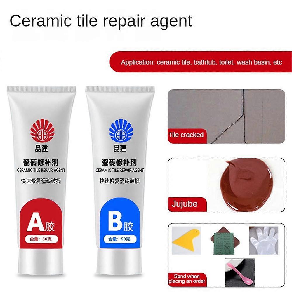 Tile Repair Agent Kit Paste Tile Ceramic Porcelain Repair Marble Floor ...