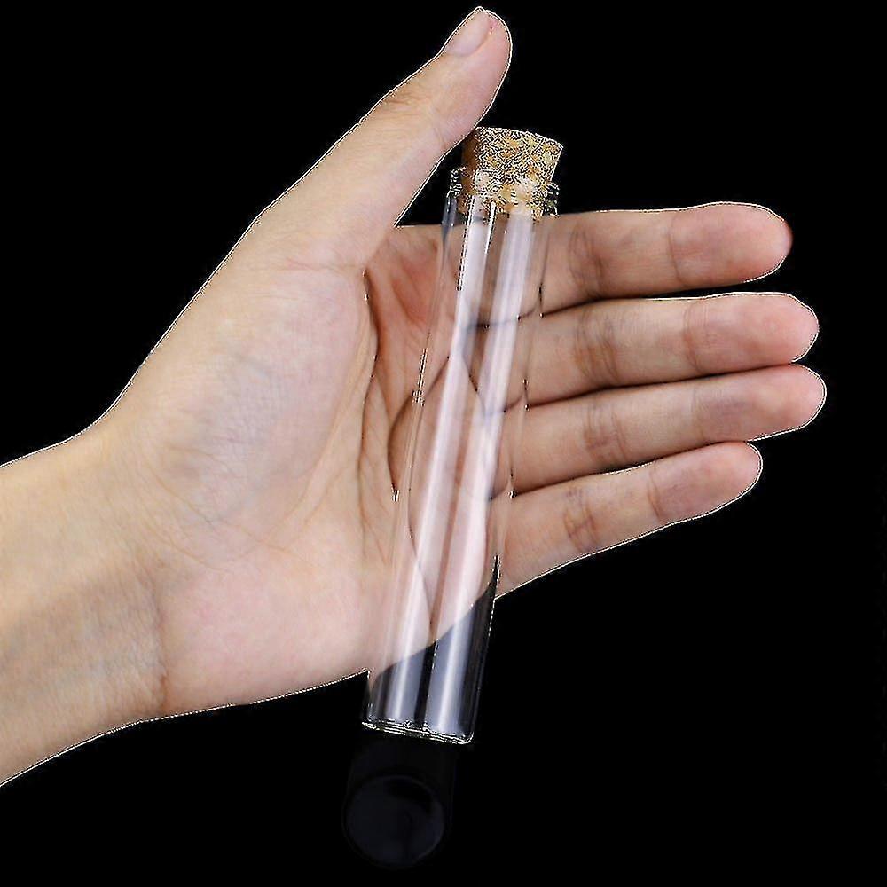 30pcs 25ml Glass Test Tubes, 20100mm Clear Flat Test Tubes With Cork ...