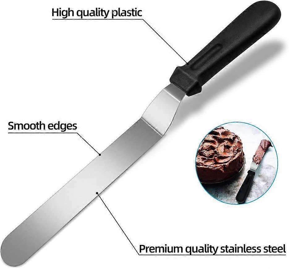 Stainless Steel Bent Pastry Spatulas, Angled Pastry Spatula, Angled ...