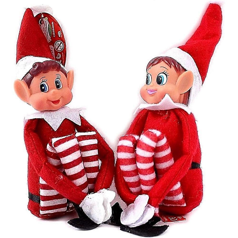 Elfie Boy and Elvie Girl Set Fun and Playful Elves Behavin' Badly ...