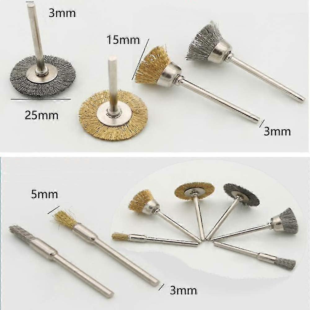 36 Pieces Wire Brushes, Wire Polishing Brushes With 3 Different Sizes ...