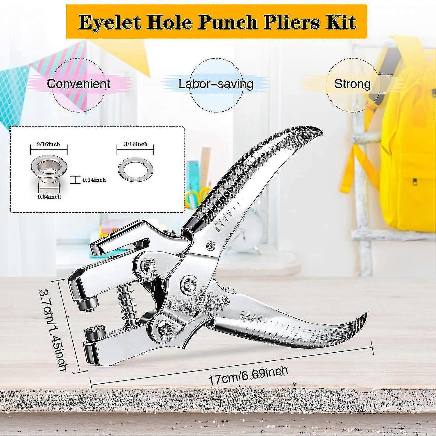 3/16 Inch Grommet Eyelet Plier Set Eyelet Hole Punch Pliers Grommet ...