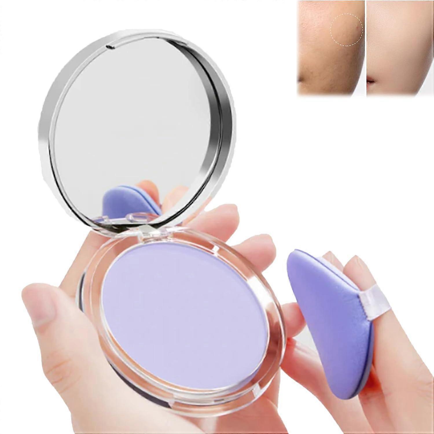 Lavender Matte Powder with Mini Powder Puff, Lavender Matte Powder Oil ...