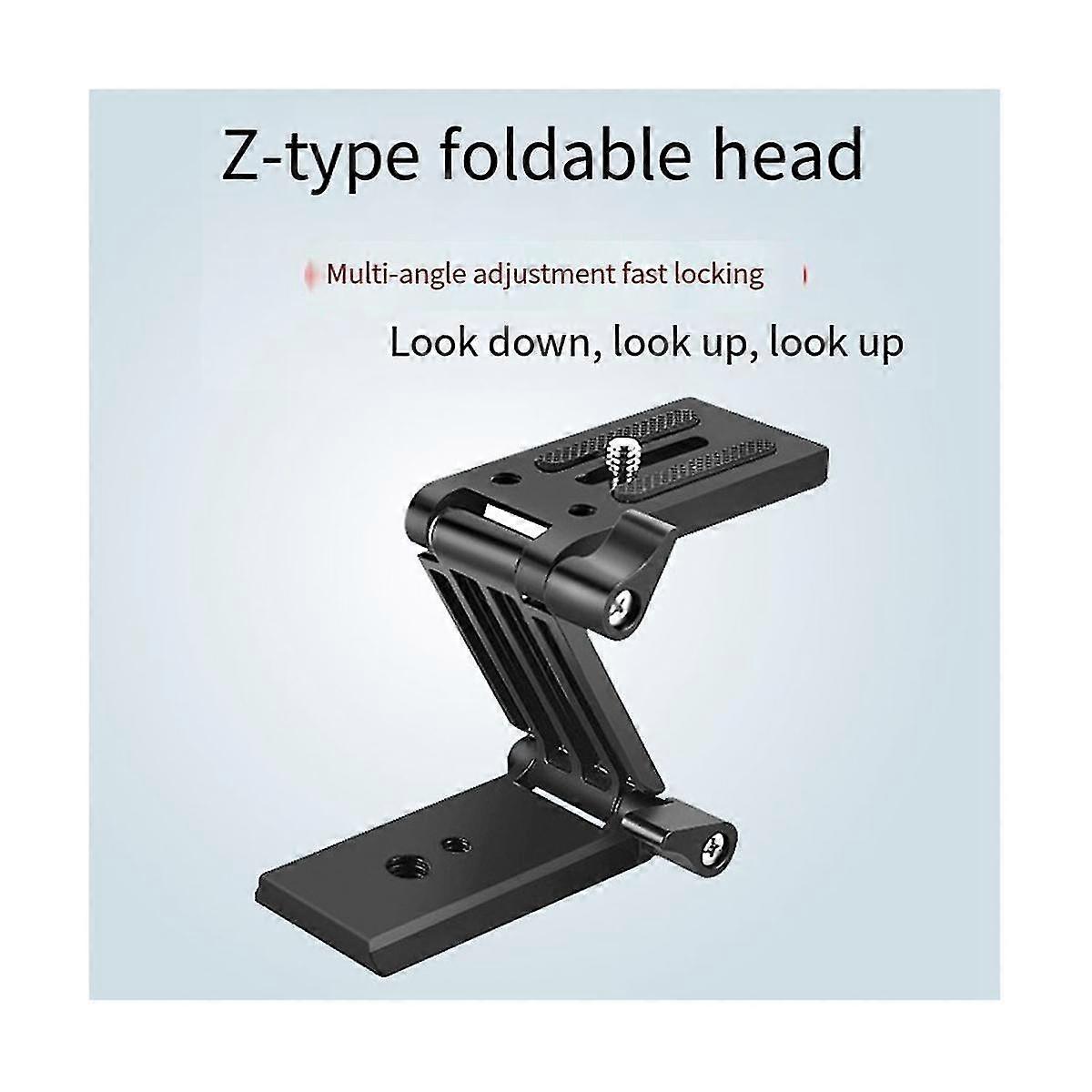 For Dslr Camera Sliding Rail Head Straight Stands Z-folding Tabletop ...
