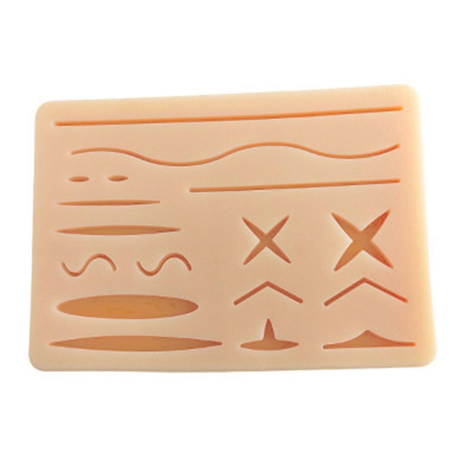 Suture Practice Kit Suturing Human Skin Medic al Silicone Training Pad ...