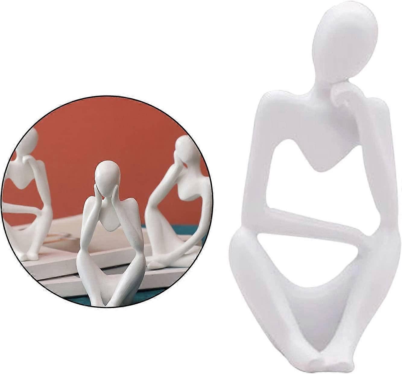 The Thinker Statue,Resin Thinker Abstract Sculpture Statue Modern ...