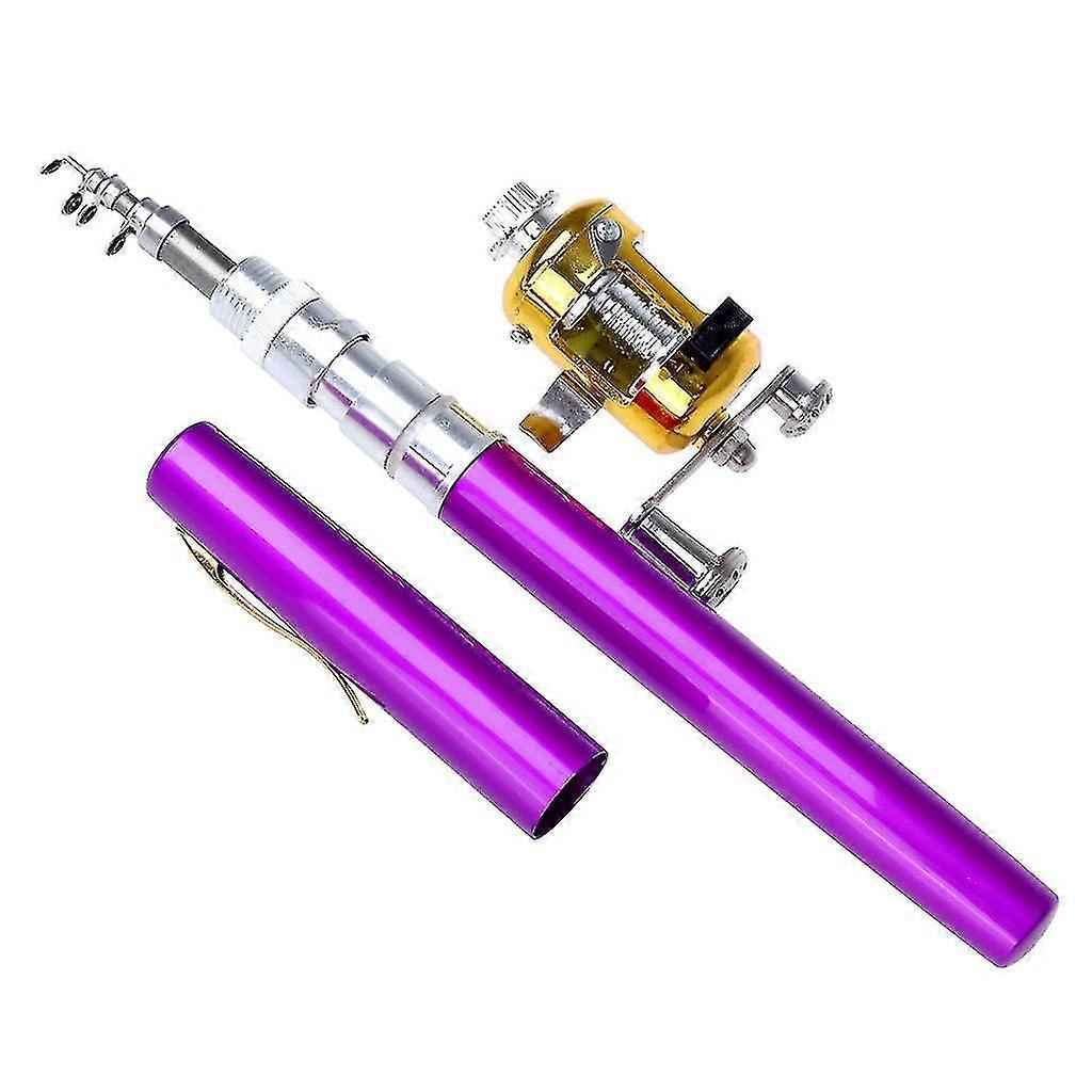 Portable Mini Telescopic Pocket Fish Pen Aluminum Alloy Fishing Rod ...