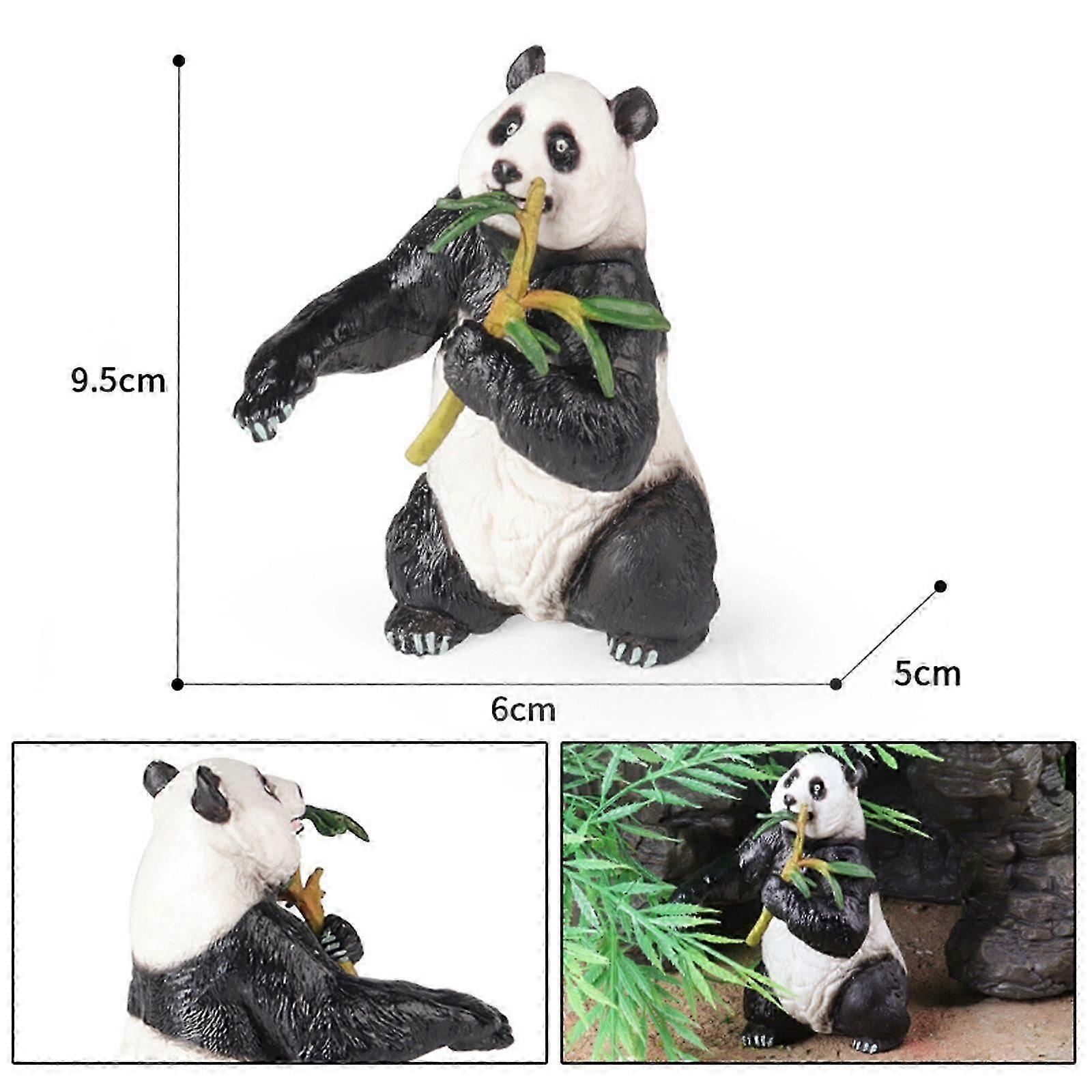 Panda Statue Gift Decorative Artwork Animal Sculpture for Office Indoor ...