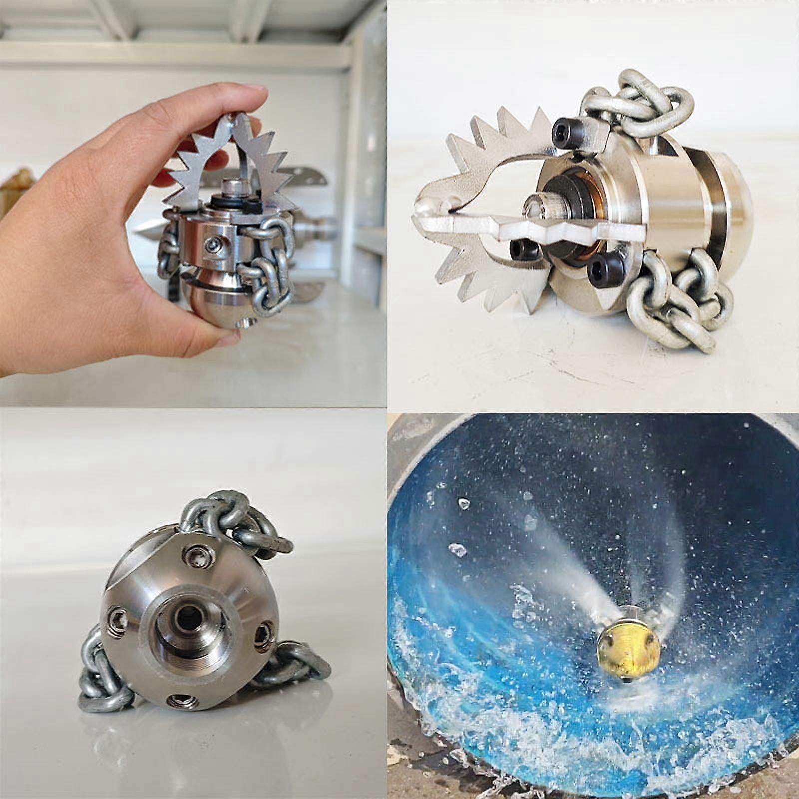 Sewer Nozzle Sewer Jetter Nozzle Rotating Drain Cleaner Steel Pipe ...