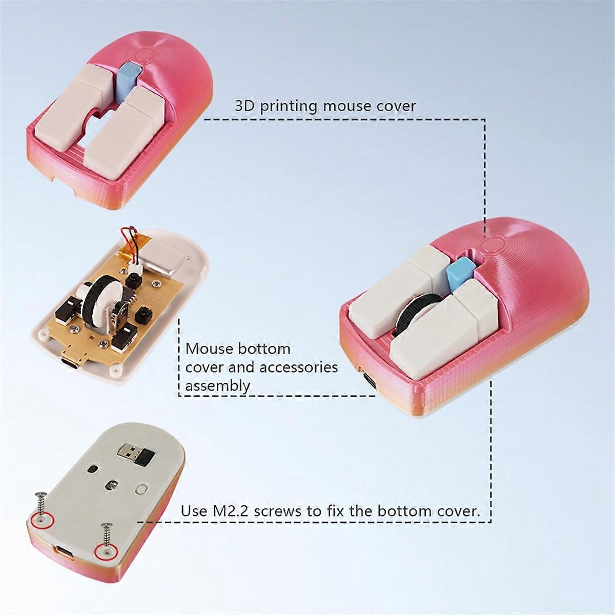 DIY 3D Printing Wireless Mouse Kit Diy Mouse Module Button Customized ...