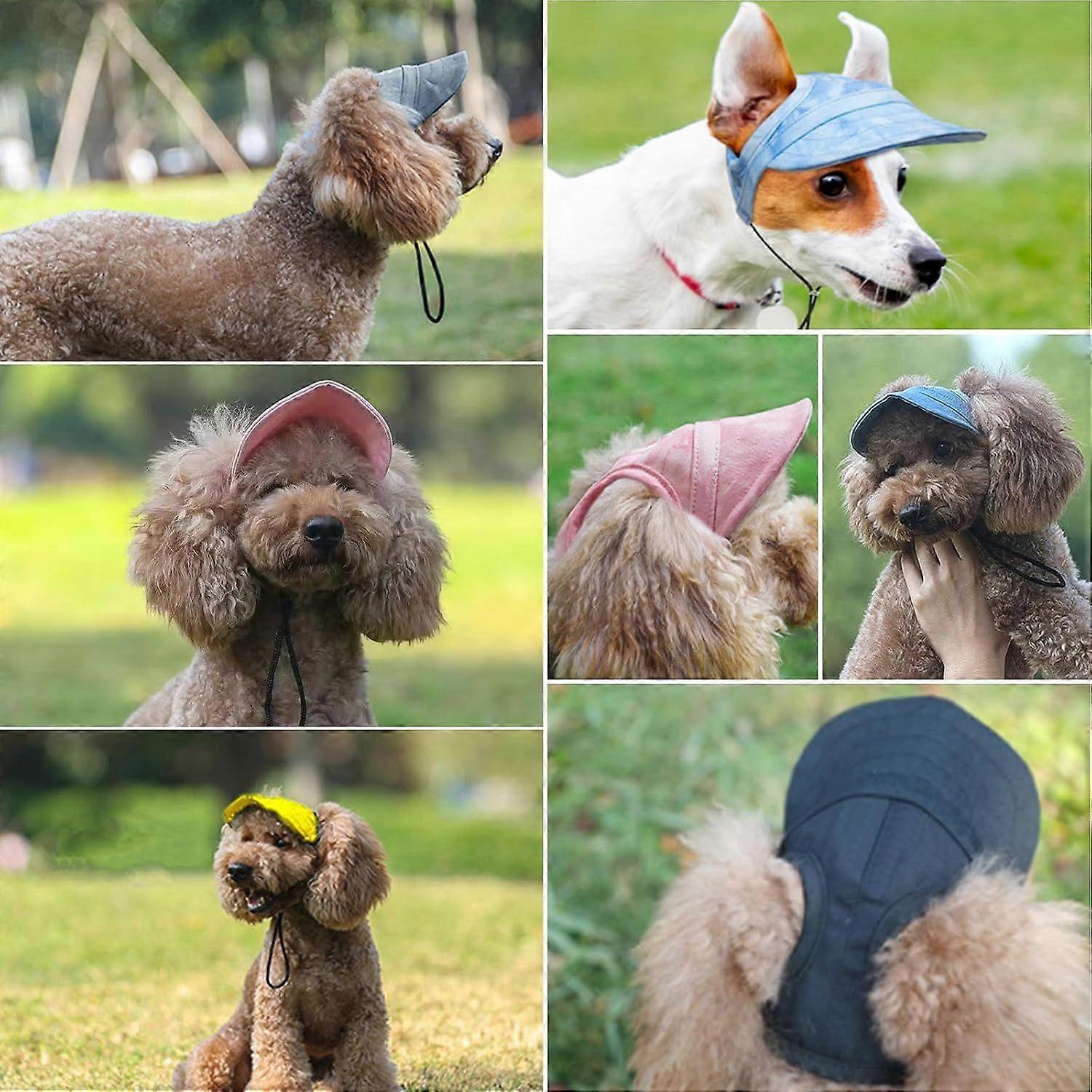 Dog Baseball Cap,1PC Pet Summer Beach Peaked Cap Dog Hat with Ear Holes ...