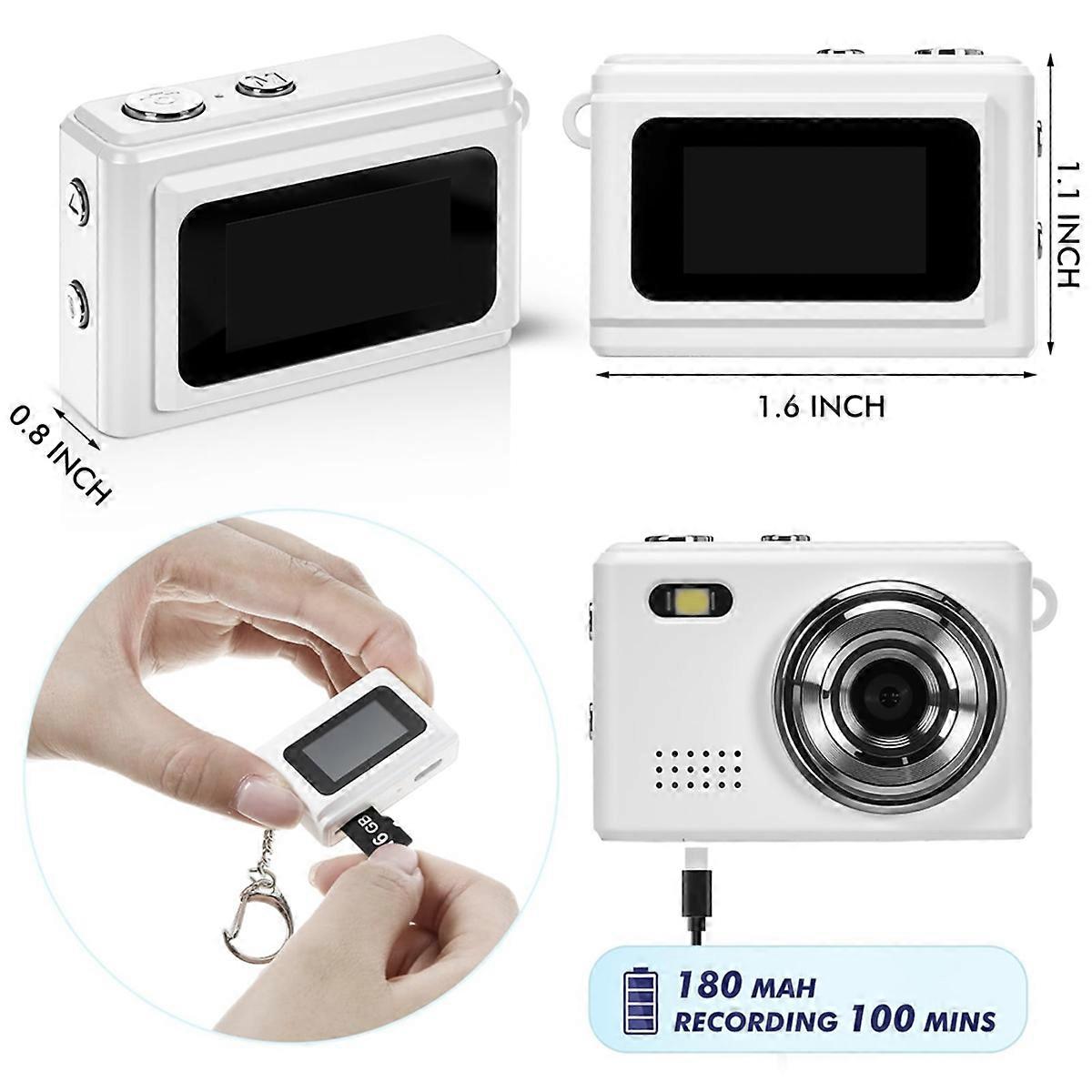 1080P Mini Digital Camera Keychain 0.96In Portable CCD Video Camcorder ...