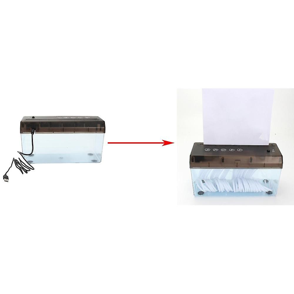 Usb Electric Dual Purpose Paper Shredder Desktop Mini Financial Bill A4 ...
