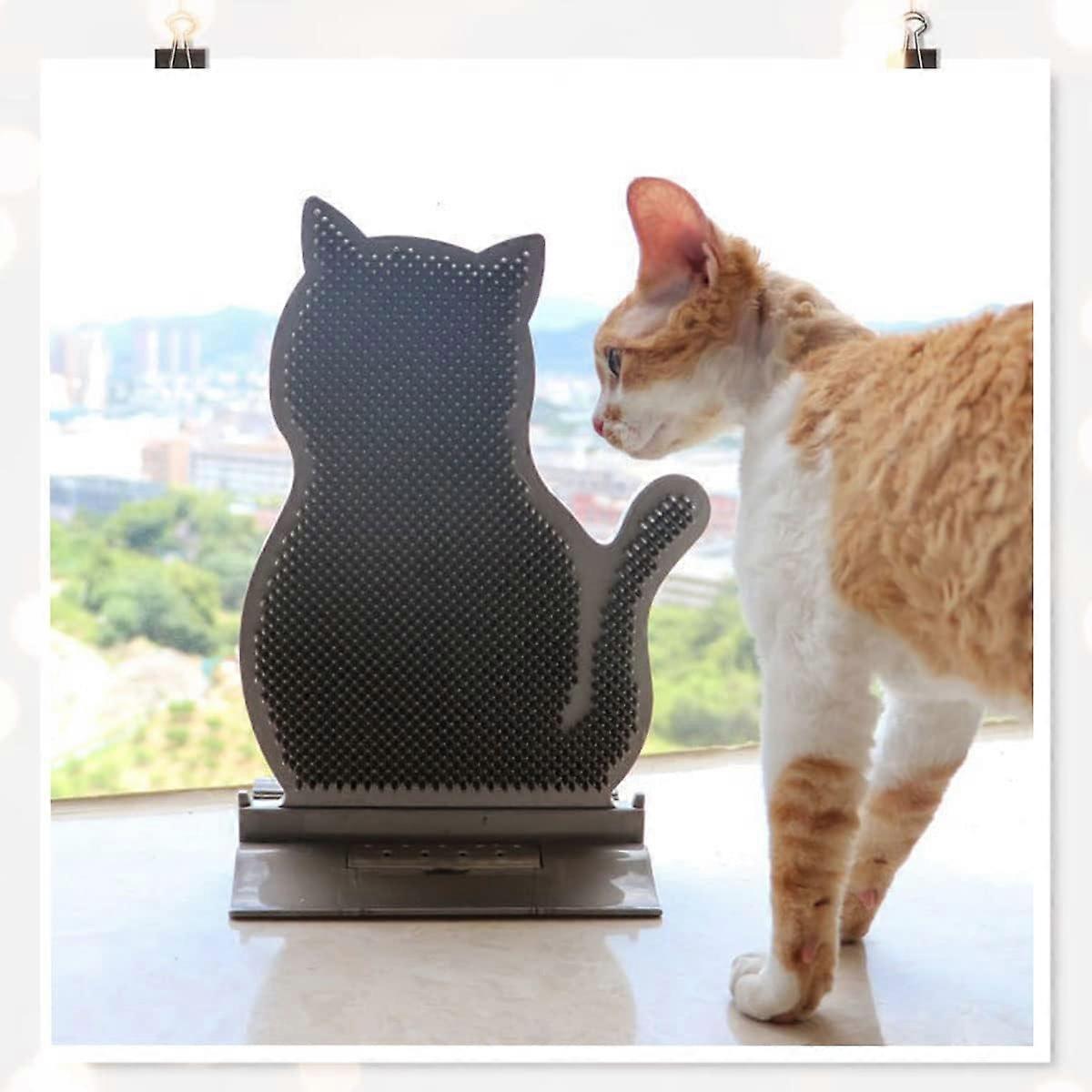 Cat Corner Hair Scratcher Scratch Massage Brush Board Fixed Supplies ...