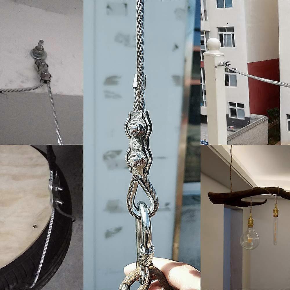 12 Pieces of m3 Duplex Wire Rope Clamps, 304 Stainless Steel Duplex ...