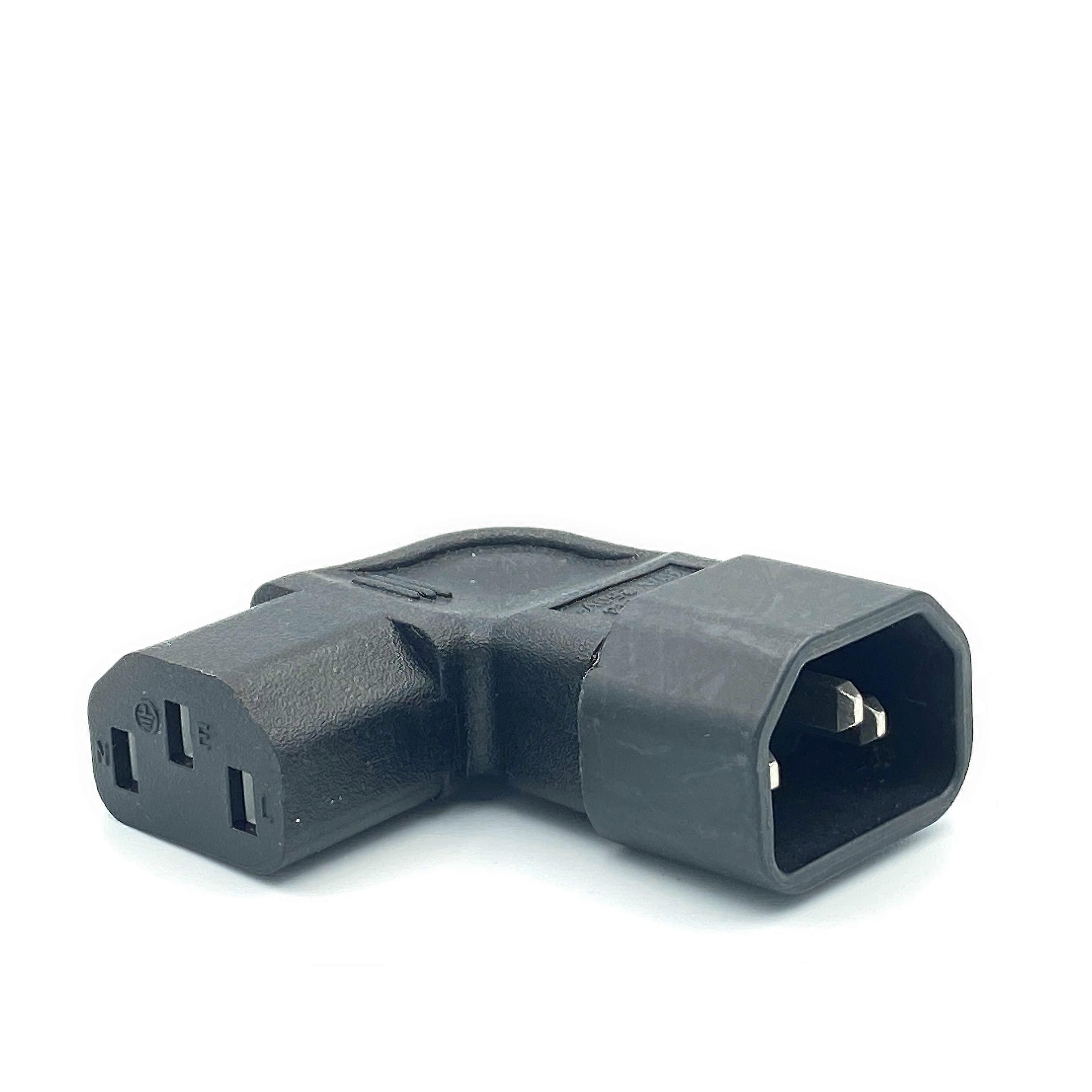PDU PSU UPS Power Adapter IEC 320 C14 Right/Left Angle 3 Pin Male to ...