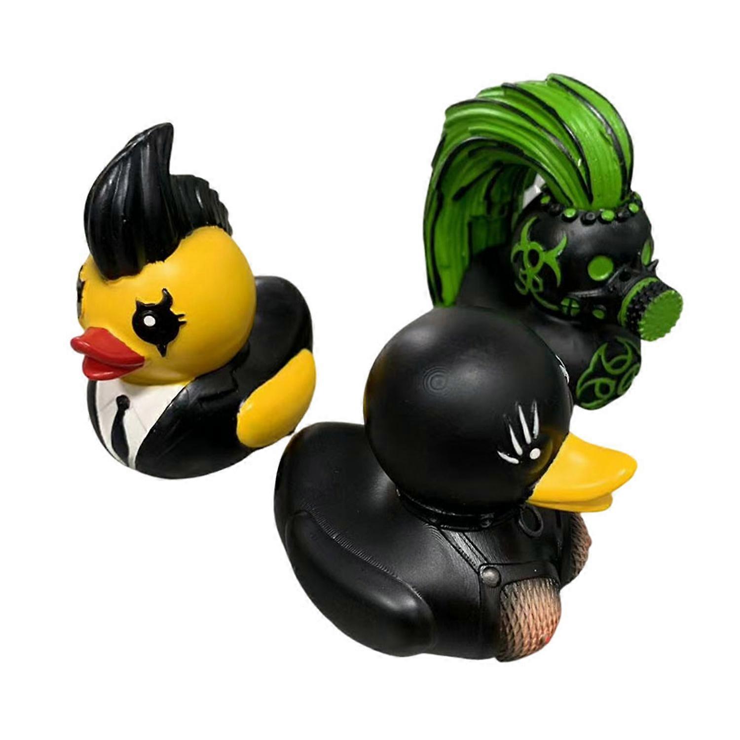 NY Gothic Latex Enigma Duck Harts Punk Duck, Gothic Duck Resin Statue ...