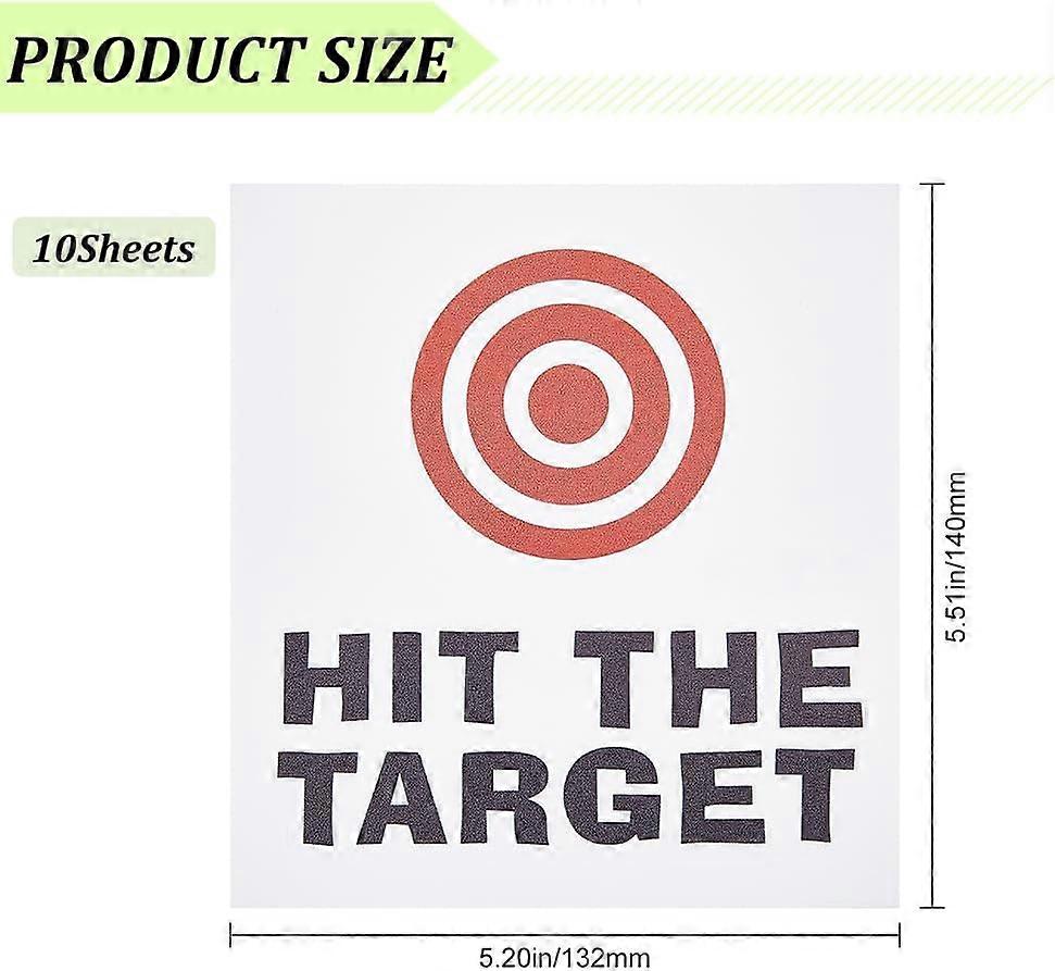 10 Sheet Toilet Target Aiming Stickers Red Bullseye Target Sticks Potty ...