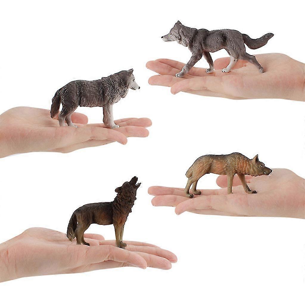 Wolf Family Figurines Realistic Arctic Wolf Family Ornaments Great Kid ...