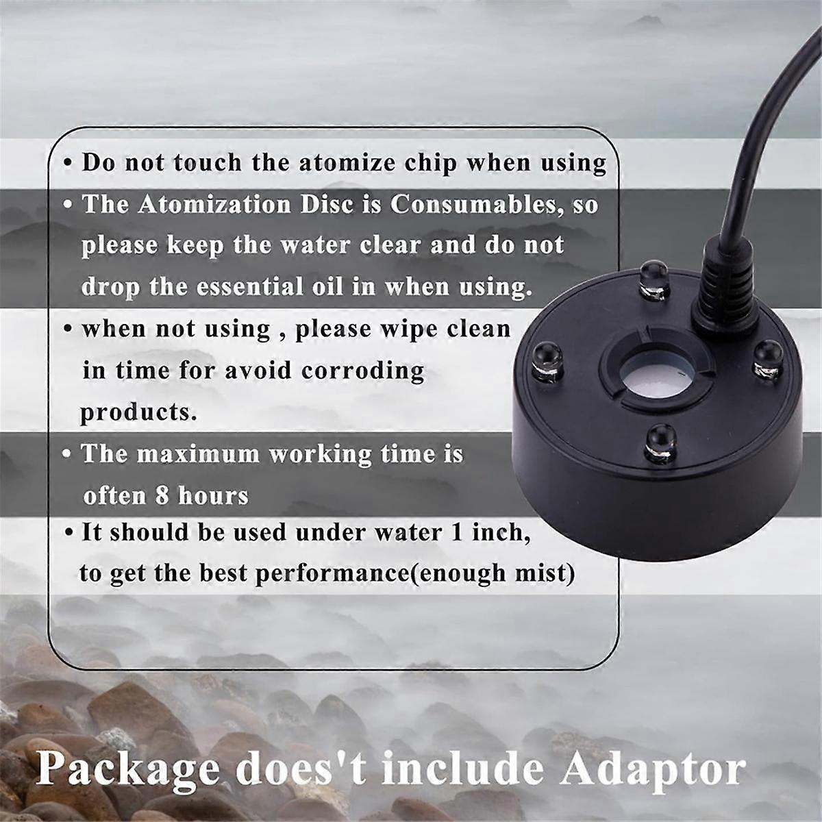 Mist Maker, USB Port 4 Color LED Lights Mini Mister Fog Machine, Indoor ...