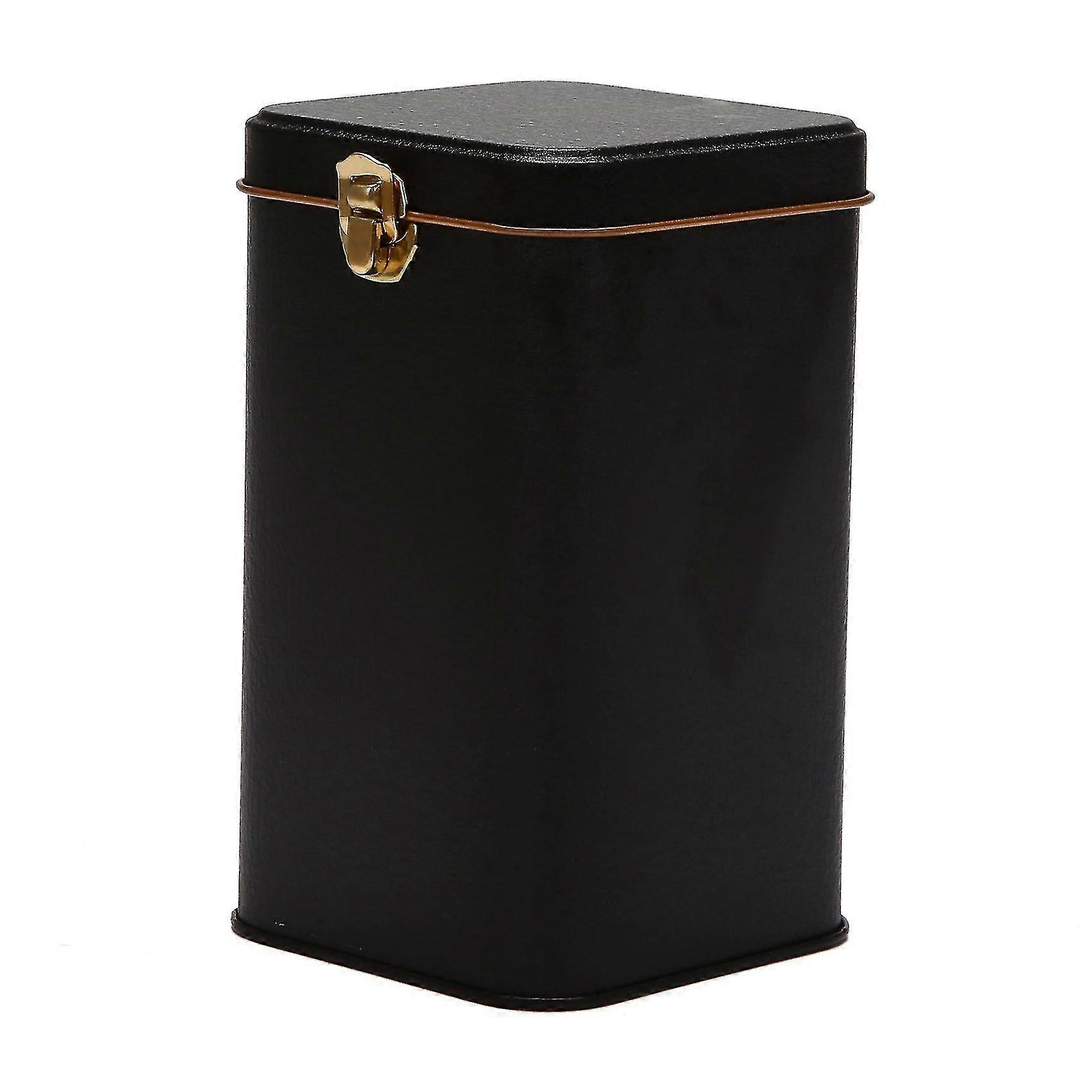 3x Metal Tea Cans High-grade Lock Tinplate Coffee Candy Storage Box Tin ...