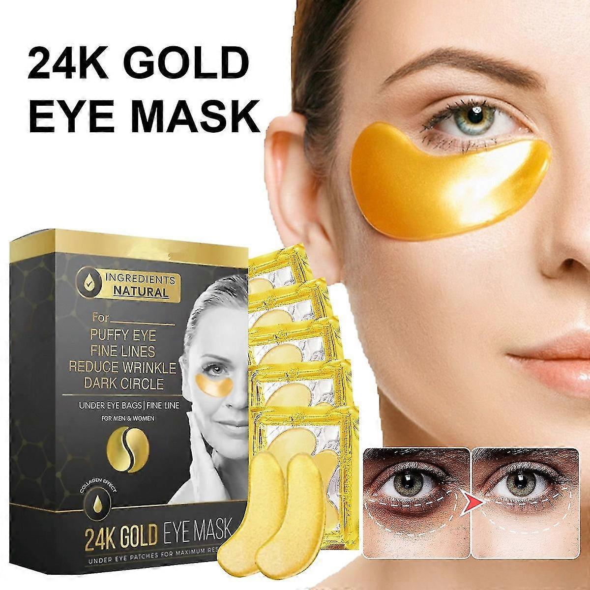 24k Gold Under Eye Patch, Under Eye Mask Skin Care For Dark Circles And ...