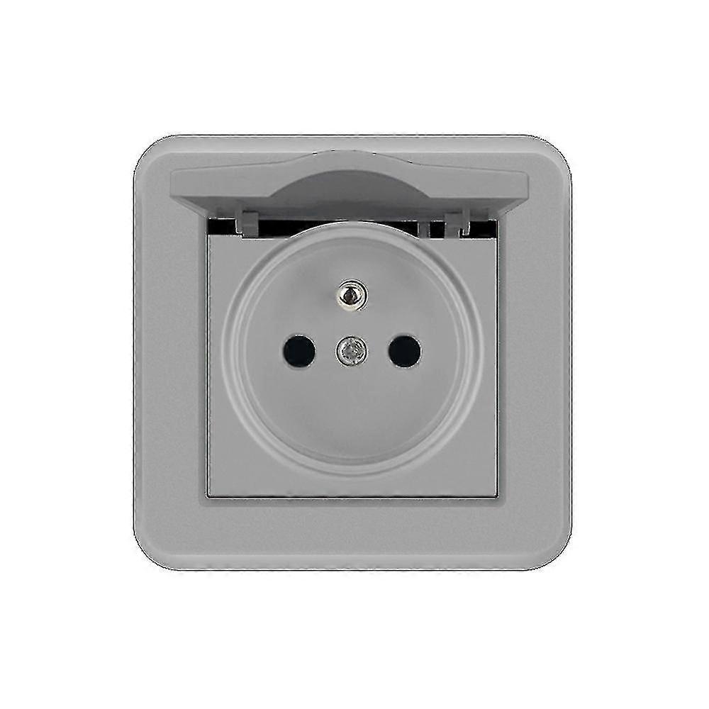 French Socket 16a European Socket Type 82 Recessed Wall Socket Pc Gray ...