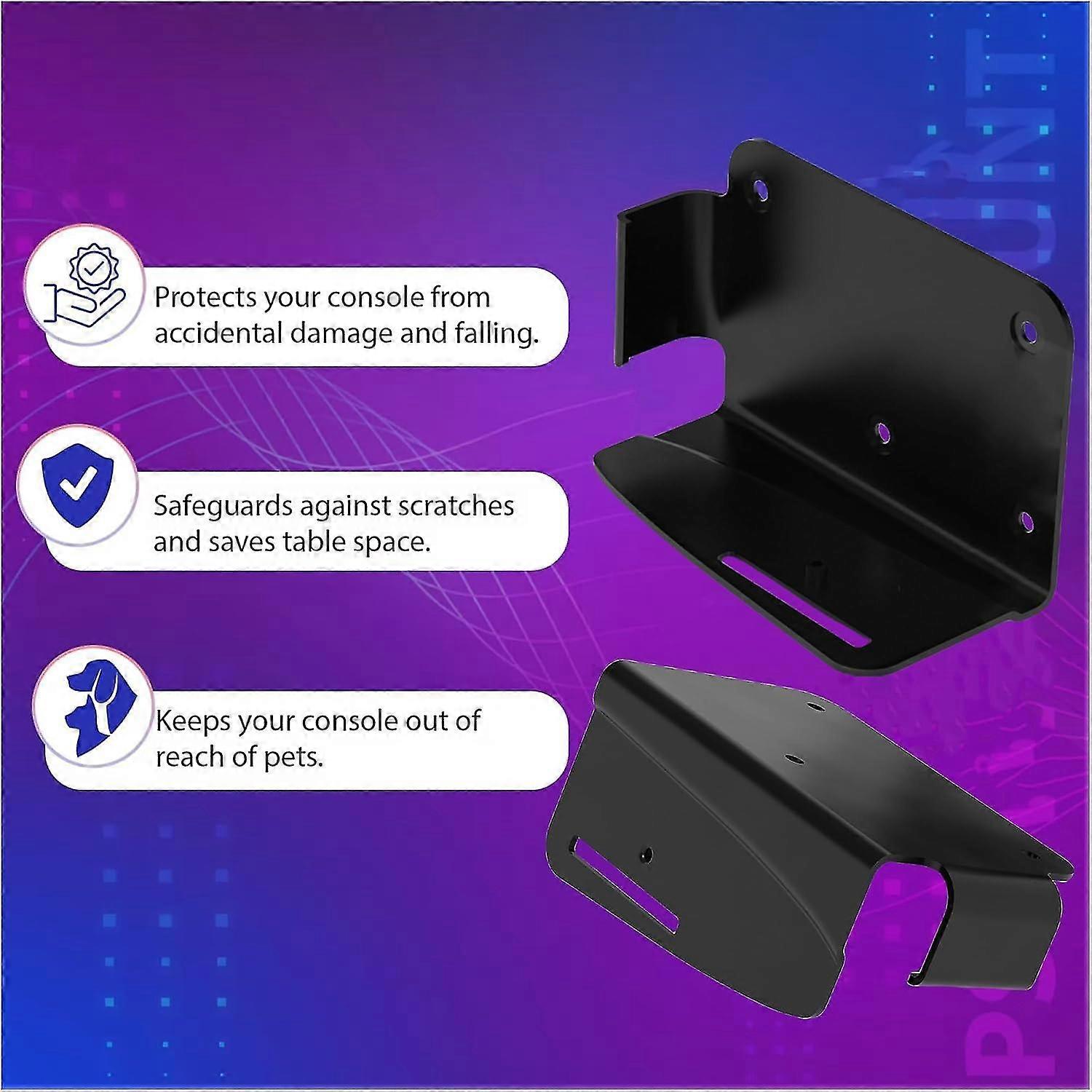 Aluminum Wall Mount for Playstation 5 Slim Digital Edition & Disc ...