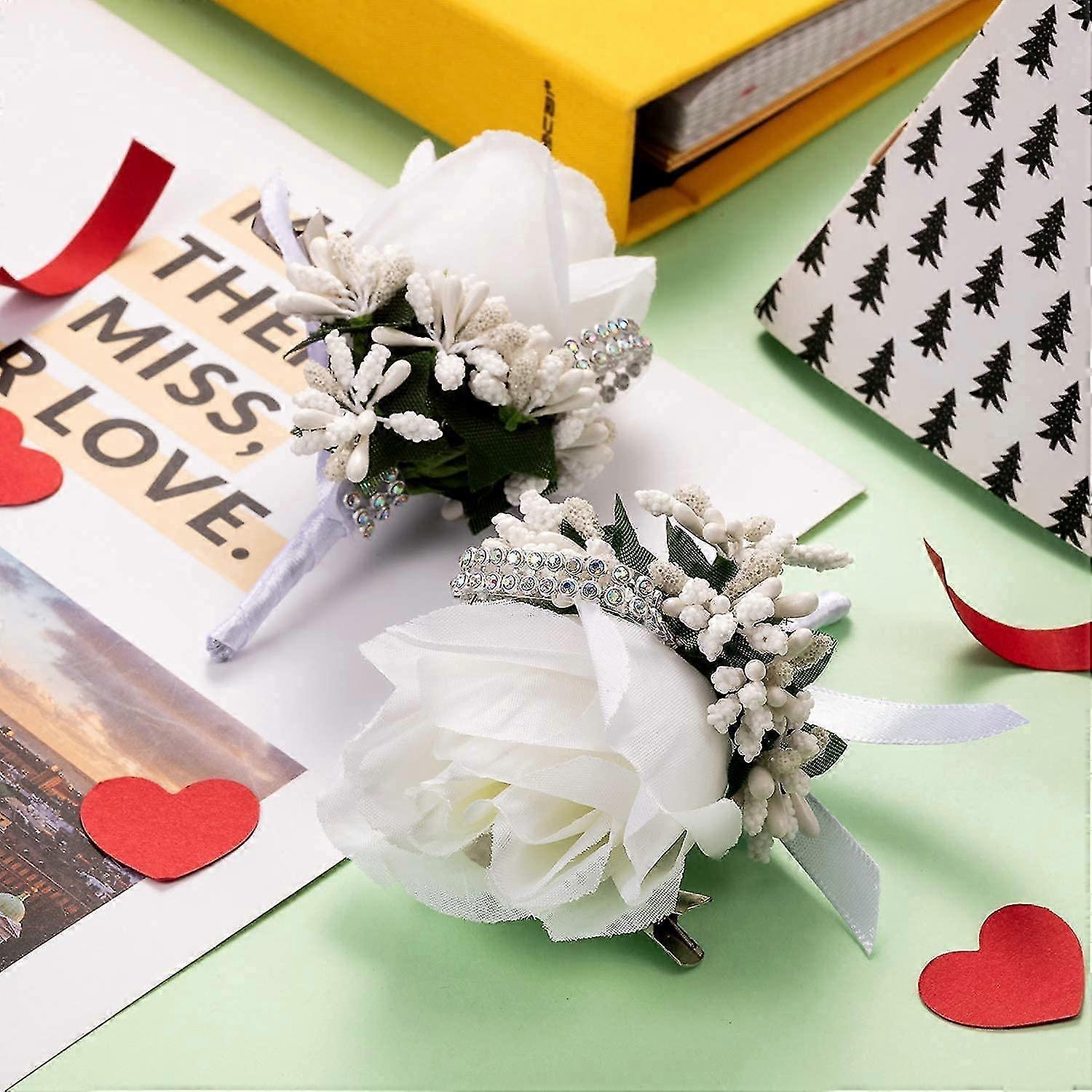 Pack wedding corsage rose corsage handmade corsage buttonhole ...