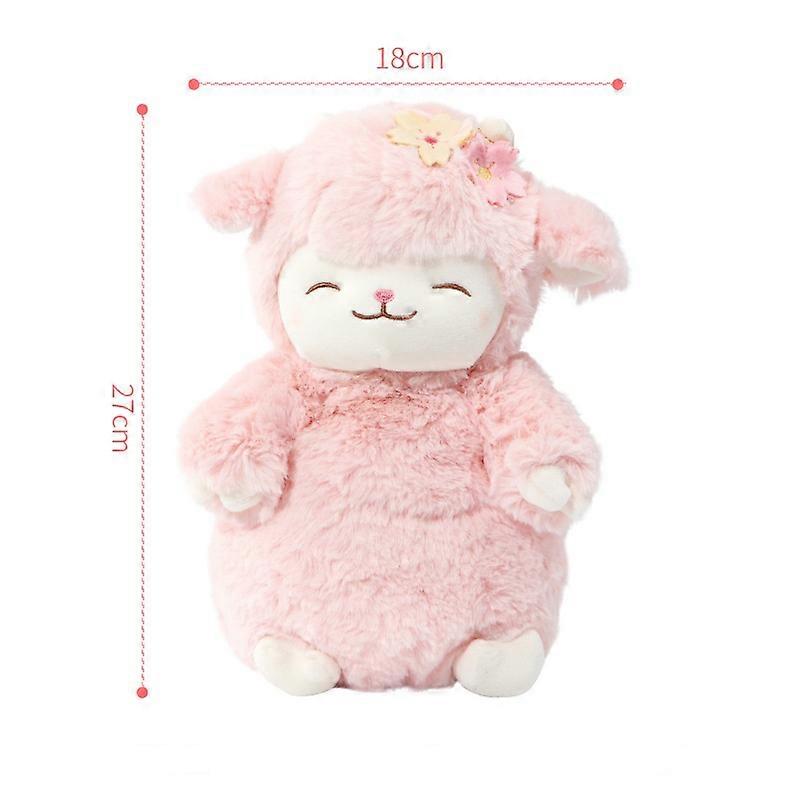 Sweet White Sheep Lam Hold Tulip Flower Plush Doll Soft Stuffed Lamb With Tulip Plushie Toy Cute ...