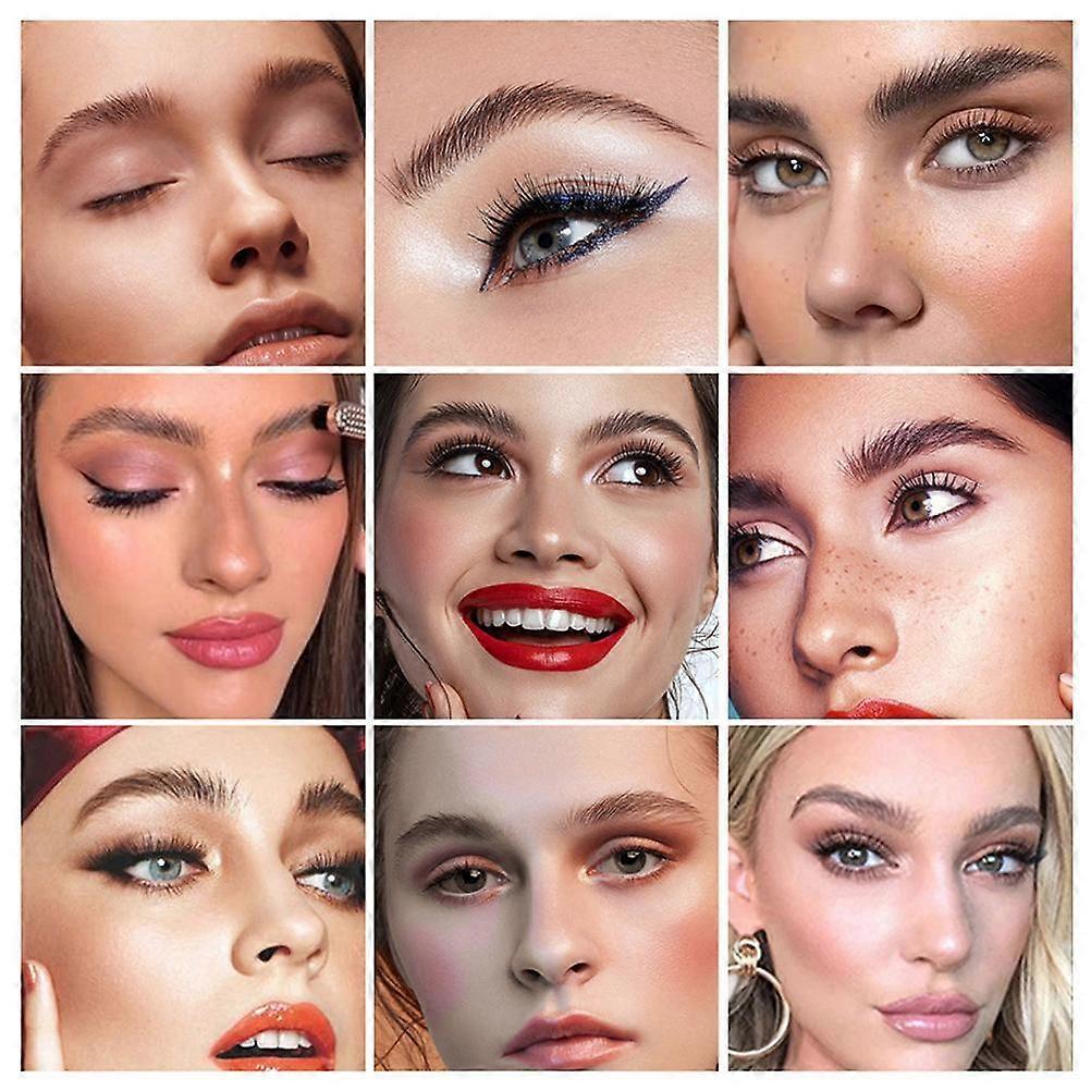 Black Eyebrow Color Set with Brush Half Permanent Eyebrow Coloring ...