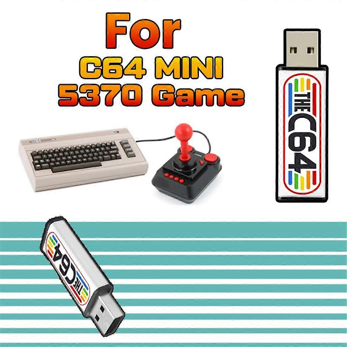 5370 Games USB Stick for C64 Mini Retro Game Console USB Drive Plug and ...