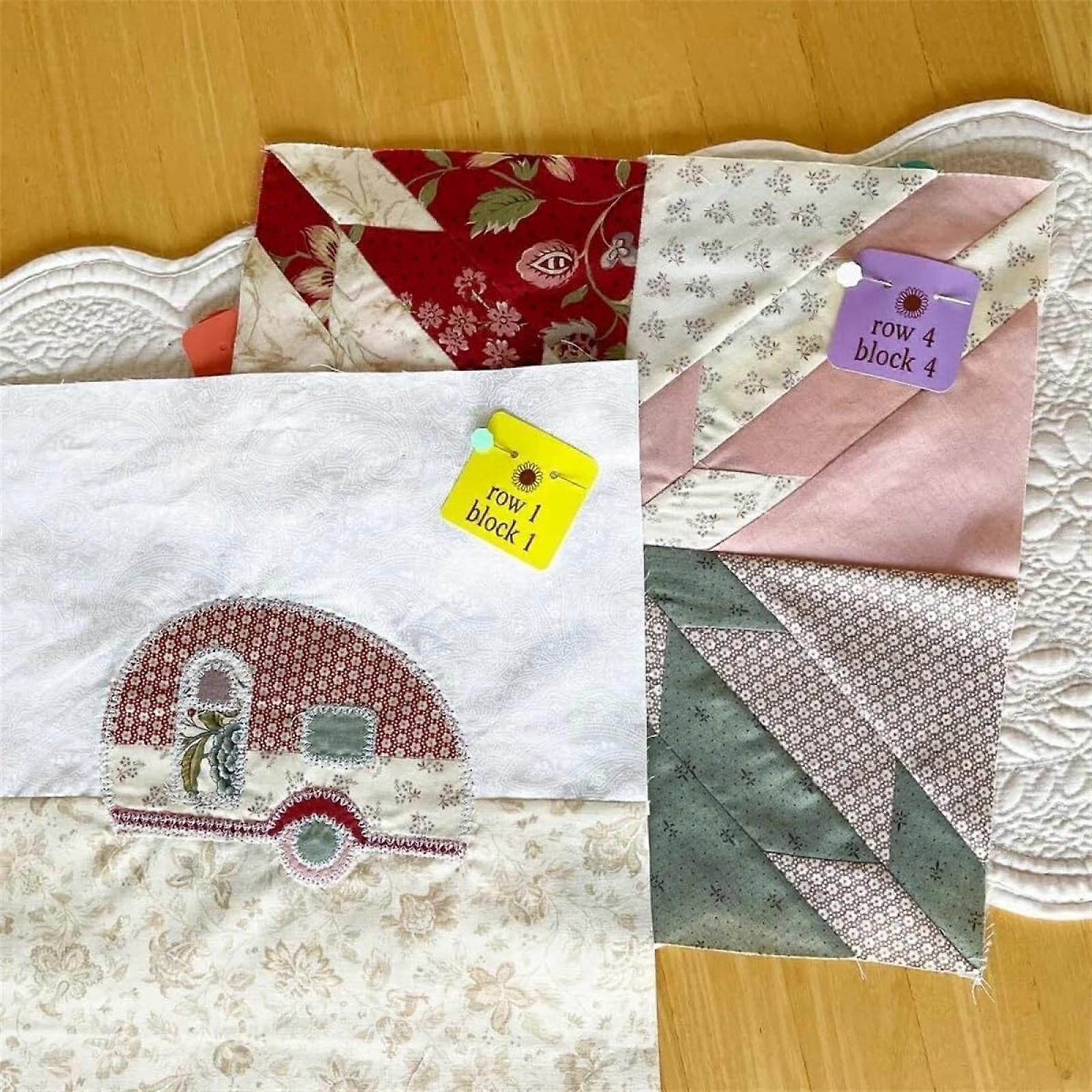 Patchwork Block Row Markers Each color contains 12 sewing markers ...