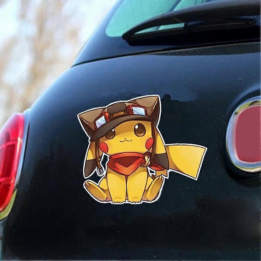 Cute Cartoon Pokemon Pikachu Car-Styling Motorcycle Laptop Sticker ...