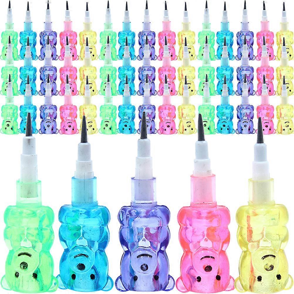 10 Pcs Pencils Bulk Cartoon Stacking Pencils Stackable Plastic Pencils ...