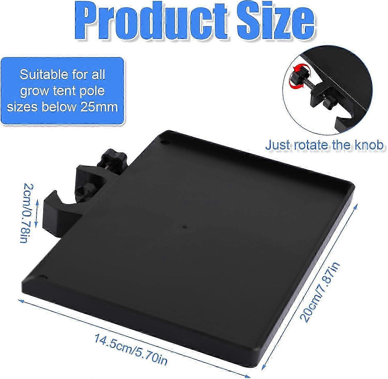 3pcs Grow Tent Corner Shelf, Heavy Duty Grow Tent Pole Mount Shelf Easy ...