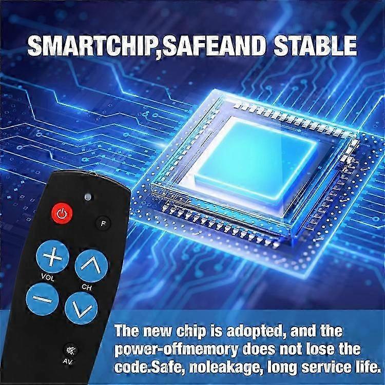 7 Buttons IR Remote Control for TV Set-Top Box DVD VCD Smart Learning ...