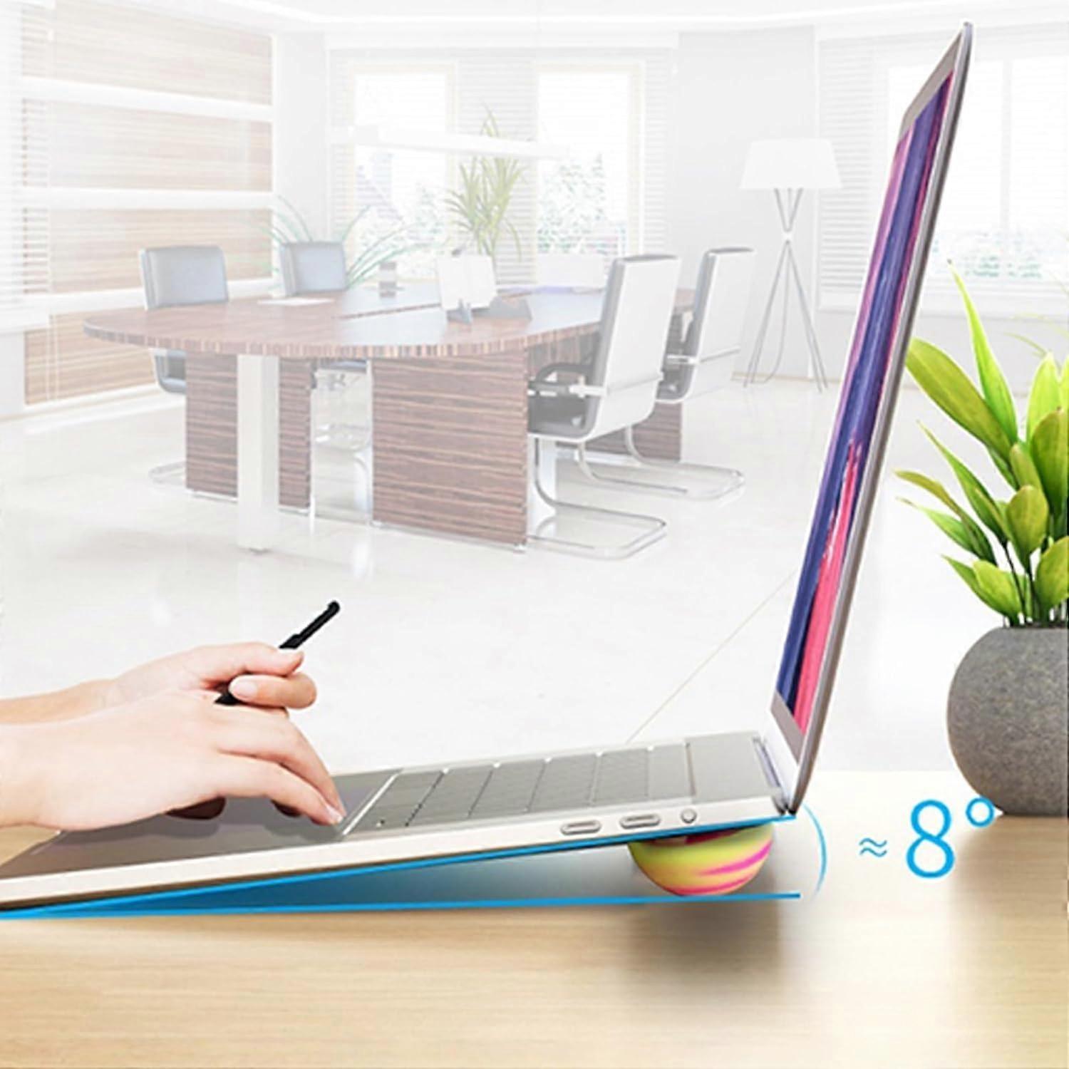 Silicone Laptop Stand Ball Cooling Feet AntiSlip Lightweight Portable ...