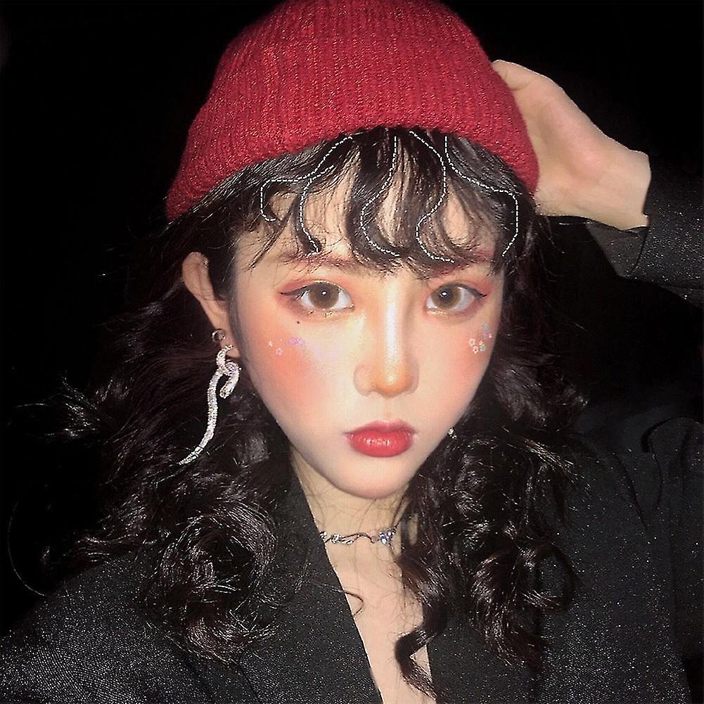 Natural Fluffy Curly Fake Fringe Bang Girls Clip-in Hair Extension ...