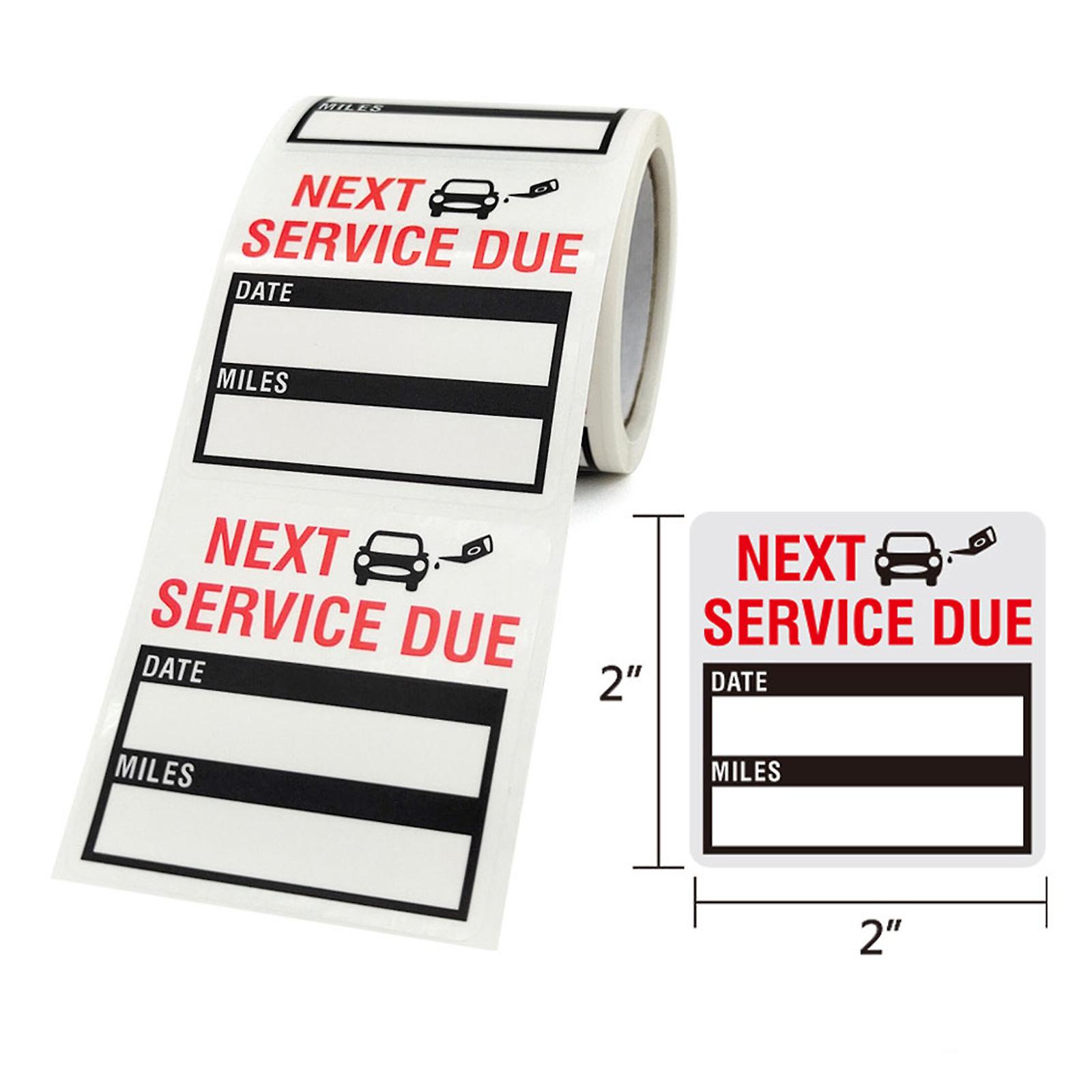 150 Pieces Oil Change Reminder Stickers Next Service Due Labels for ...