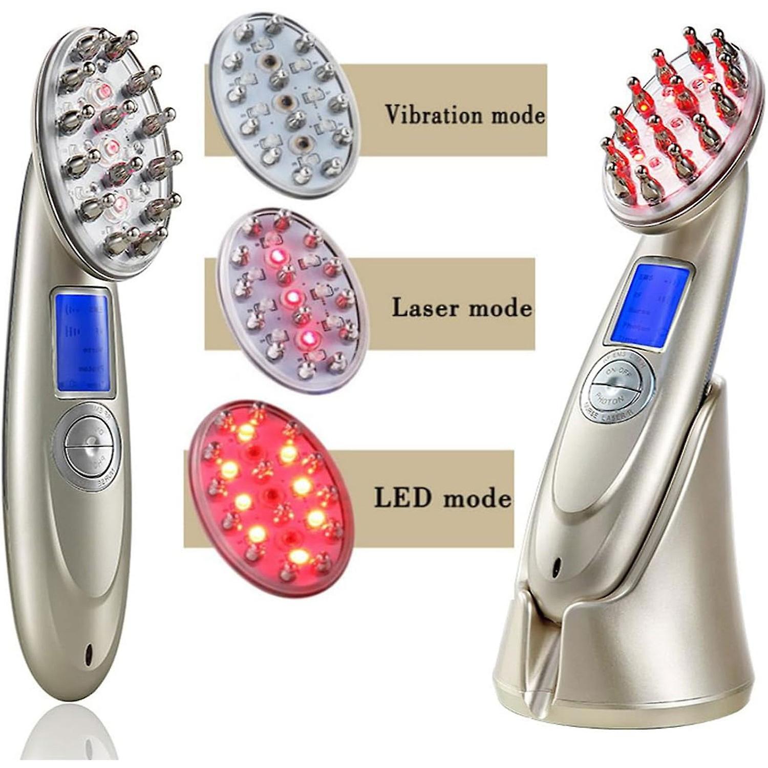 Laser LED Hair Growth Comb with Infrared Light and Electroporation ...