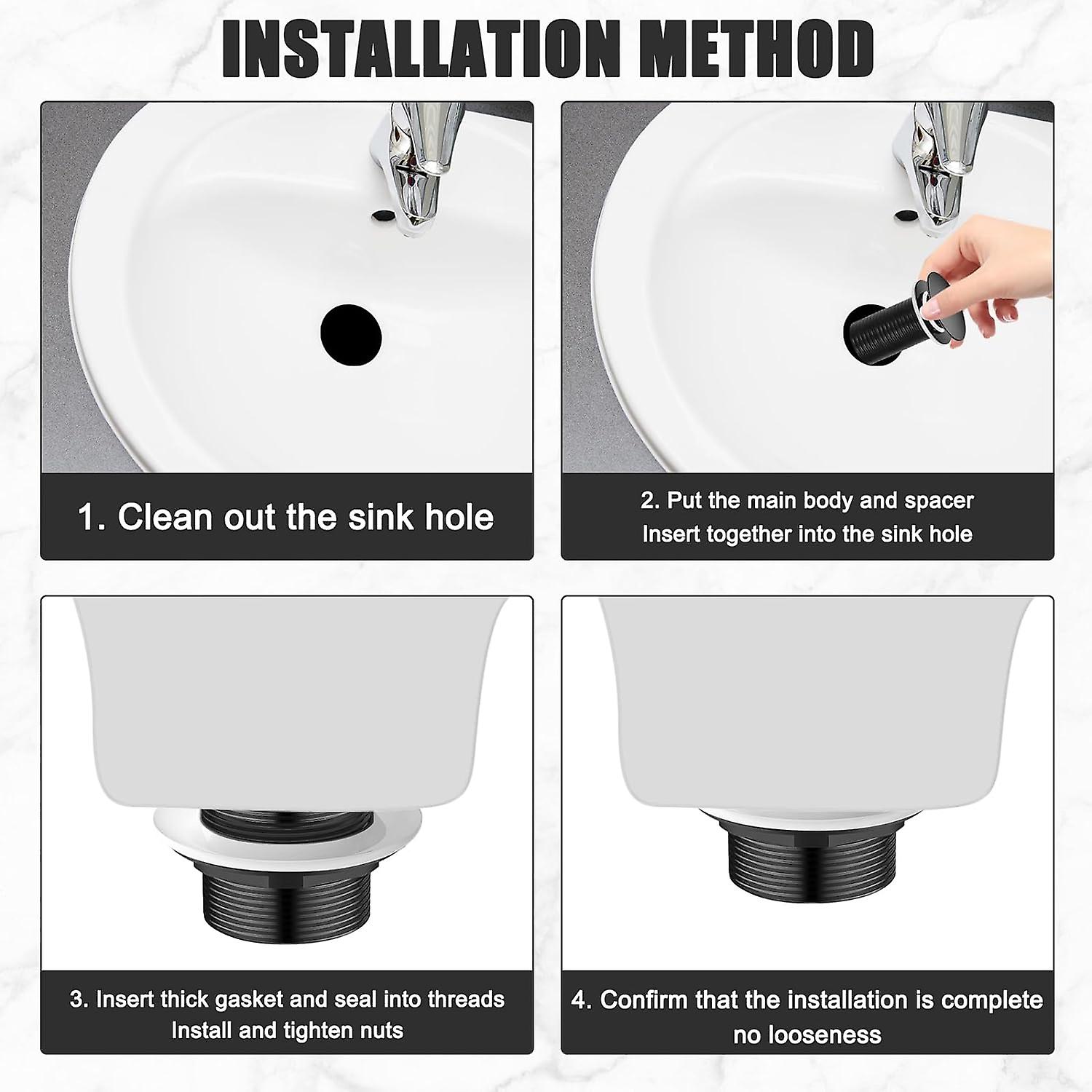 Black Sink Drain Without Overflow, Drain Drain Without Overflow, Sink ...