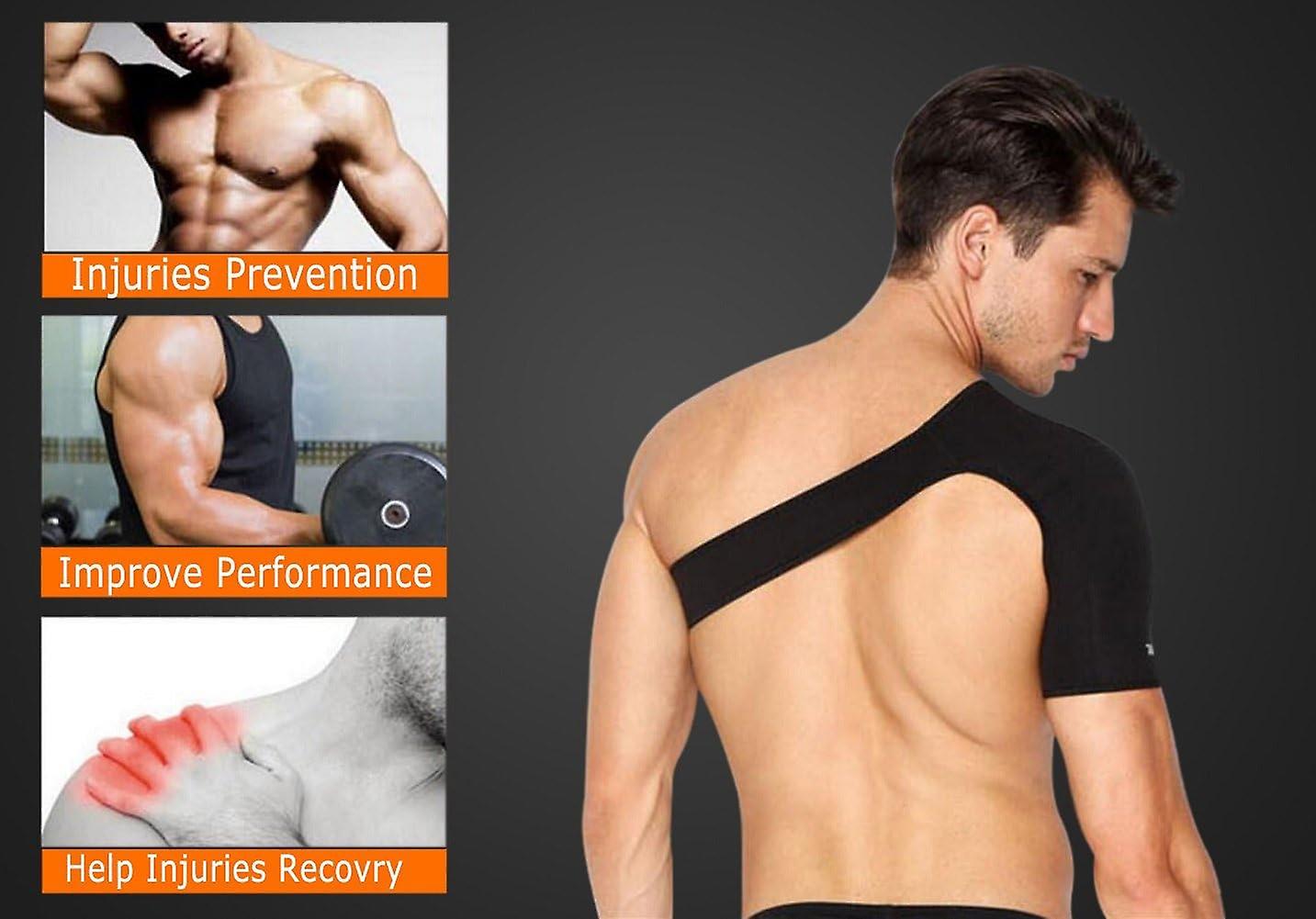 Ergonomic Shoulder Brace Black, Prevent Muscle Strain, Help Shoulder ...