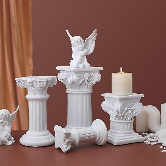 Nostalgic Cherub Angels Column Classical Long Service Life Garden Decor ...