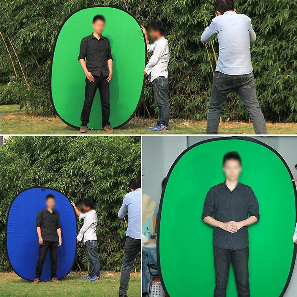 100X150cm oval collapsible portable reflector blue and green screen ...